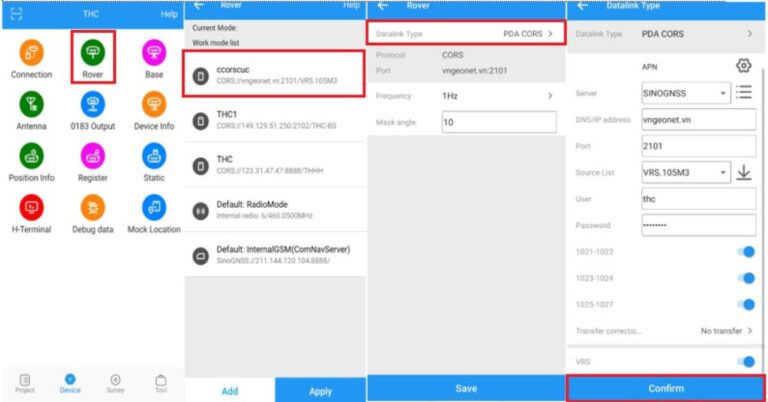 Hướng dẫn sử dụng máy GPS RTK ComNav T300, T300SE, T300 Plus