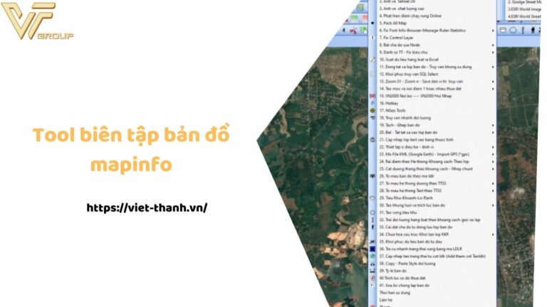 Tool biên tập bản đồ mapinfo cập nhật phiên bản mới nhất