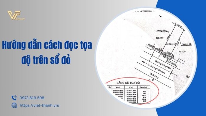 Hướng dẫn cách đọc tọa độ trên sổ đỏ chi tiết nhất