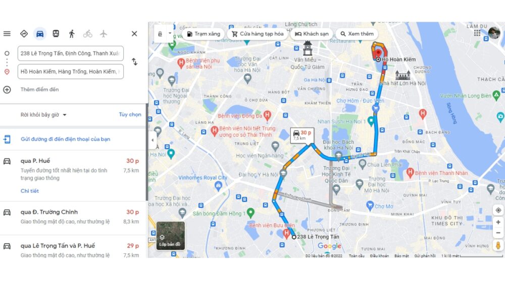 Phương pháp tính khoảng cách giữa 2 tọa độ GPS online