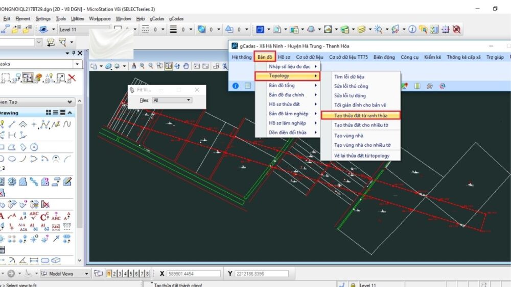 Hướng dẫn sử dụng GCadas: Công cụ đo đạc và quản lý