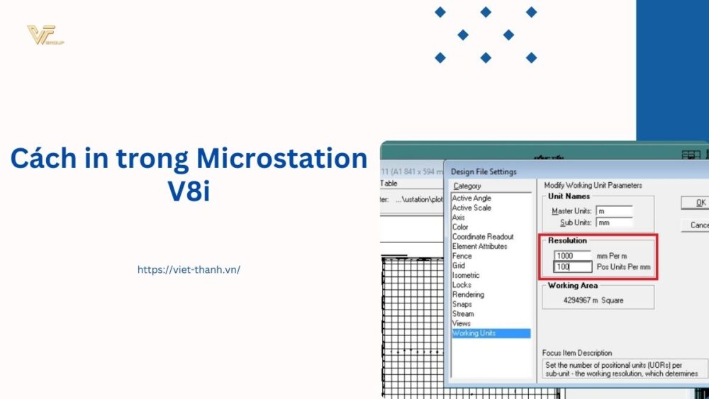 Hướng Dẫn Chi Tiết Về Cách In Trong Microstation V8i