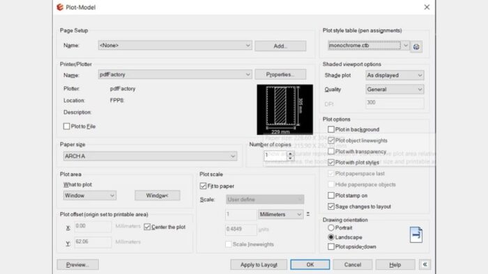 Hướng dẫn cách xuất file CAD sang PDF nhiều trang