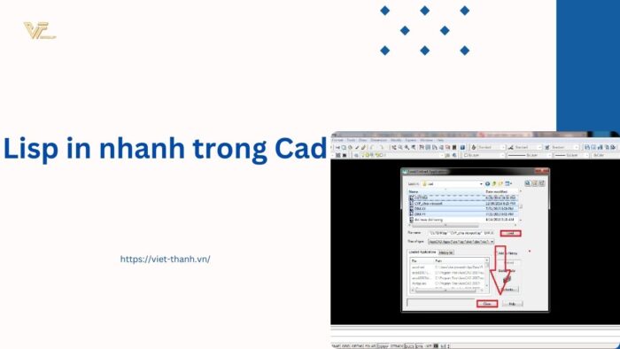 Lisp in nhanh trong CAD: Công cụ không thể thiếu cho kỹ sư
