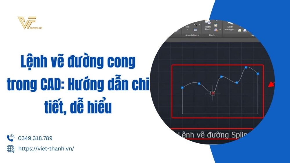 Lệnh vẽ đường cong trong CAD: Hướng dẫn chi tiết, dễ hiểu