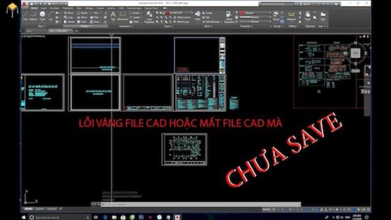 Lấy lại file Cad chưa lưu: Hướng dẫn chi tiết cho các kỹ sư