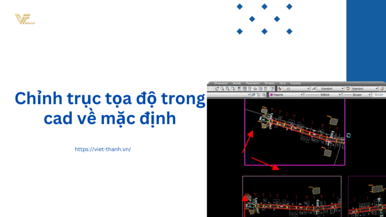 Hướng dẫn chỉnh trục tọa độ trong CAD về mặc định đơn giản