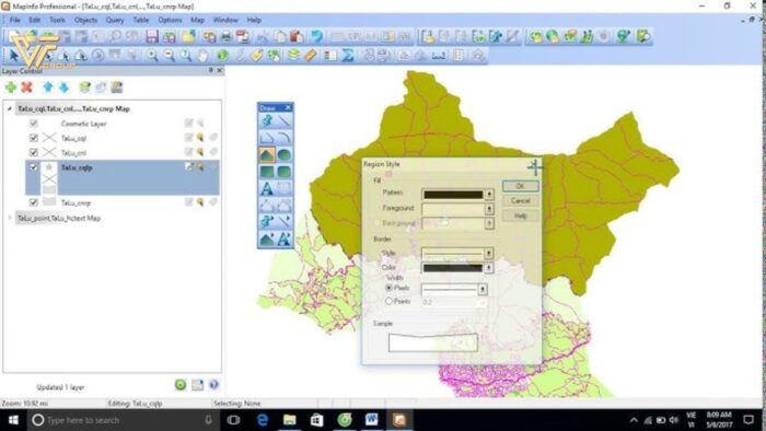 Hướng dẫn cách xuất file mapinfo sang pdf không bị lỗi font