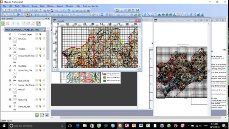 Xuất bản đồ Mapinfo ra PDF không bị lỗi Font: Hướng dẫn chi tiết