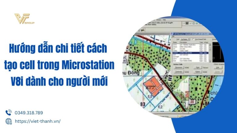 Hướng dẫn cách tạo cell trong Microstation V8i chi tiết